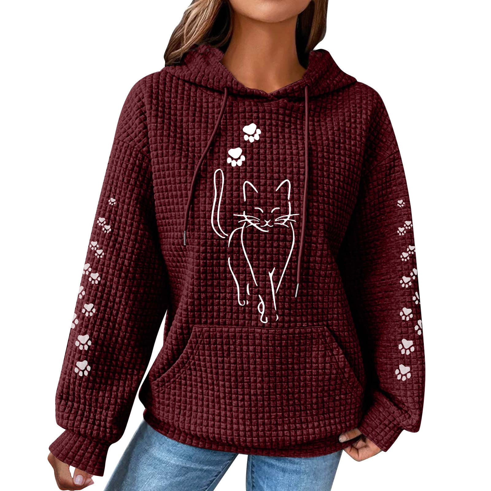 Sweatshirts for Women Women's Oversized Sweatshirt Casual Loose ...