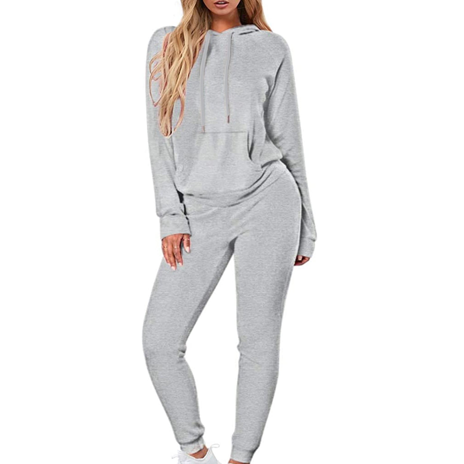 Sweatsuit Outfits Piece Women 2 Casual Sport Pullover Sweatpants Hoodie ...