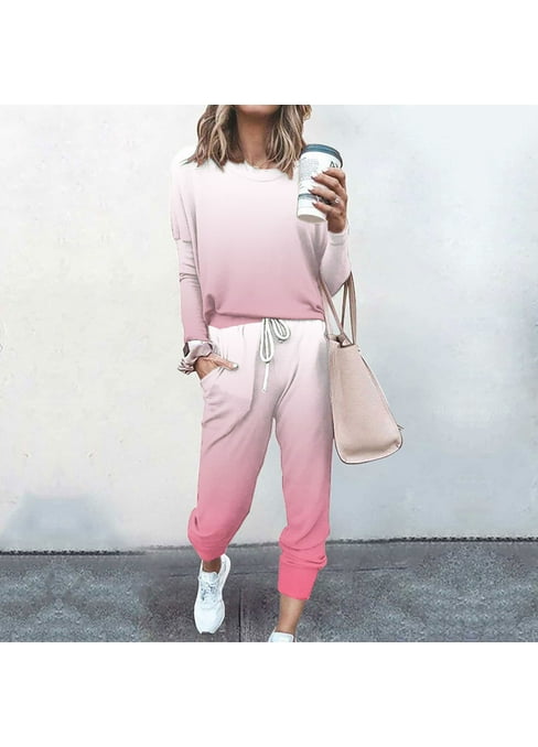 BLVB Men's And Women's Casual Sweatsuit Set Long Sleeve Hoodie and ...