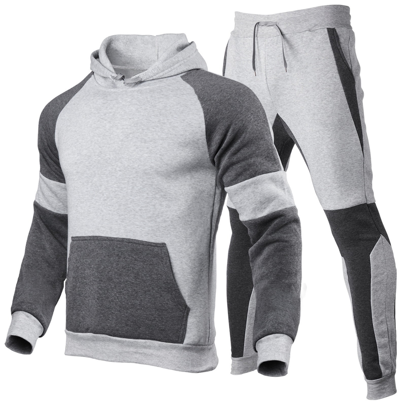 Sweatsuits for Men 2 Piece Men's Jogging Tracksuit Set Hoodie Casual ...