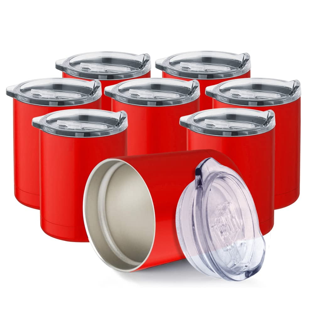 Sweda 10oz Lowball Stainless Steel Tumbler Bulk, Drinks Hot and Cold ...