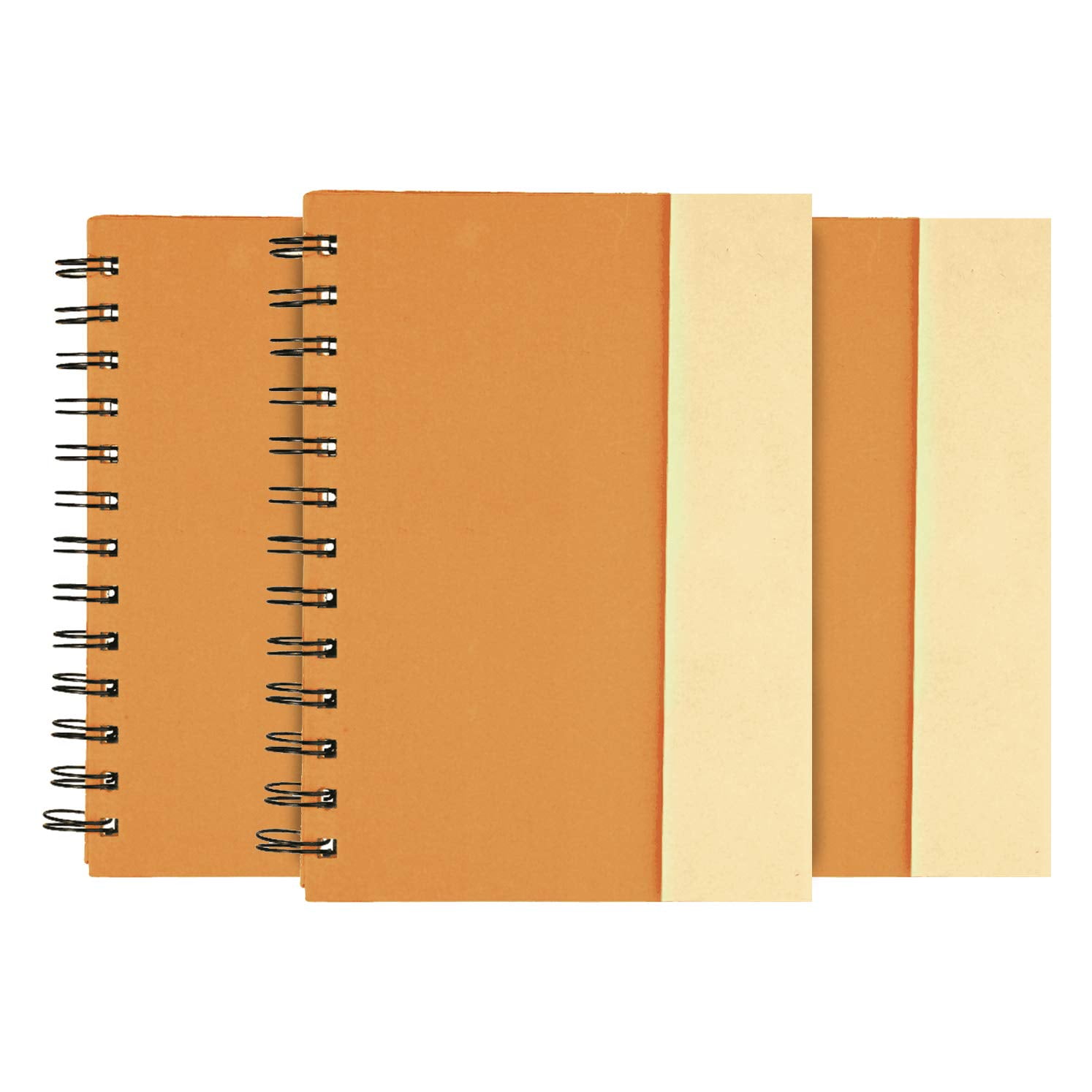 Sweda 5x7 Spiral Notebooks with Pen - 200 Pages, Hardcover, Elastic ...