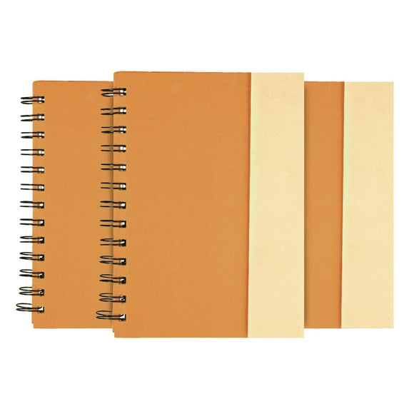 Sweda 5x7 Spiral Notebooks with Pen - 200 Pages, Hardcover, Elastic ...