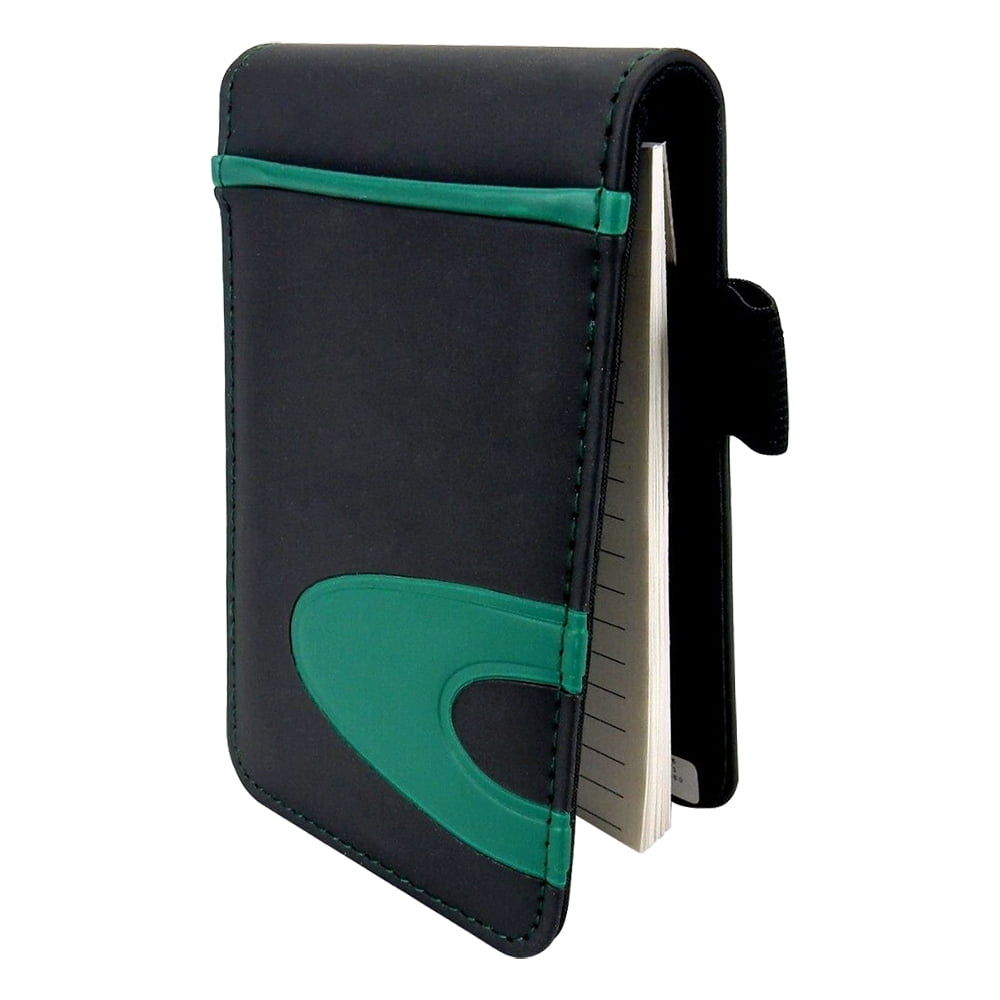 Sweda Pocket Jotter Notebook - Green, Calculator, Pen - Lined Journal ...