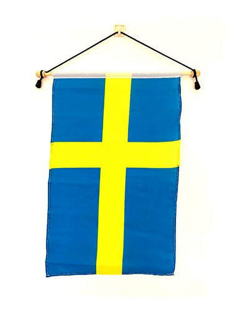 Sweden 12"x18" Polyester Wall Banner Flags, 12 x18 Swedish Wall or ...