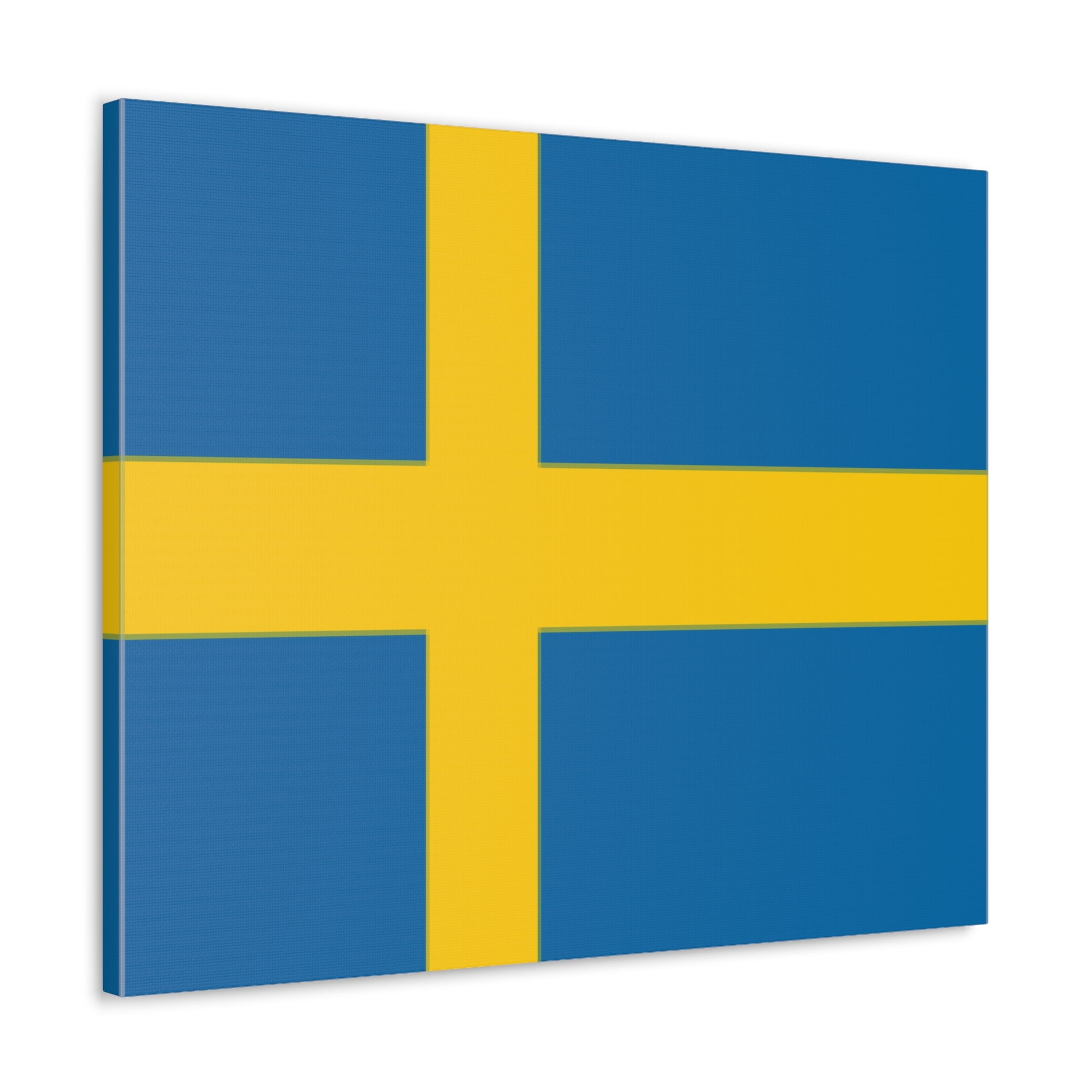 Sweden Country Flag Canvas Vibrant Wall Art Unframed Home Decor ...
