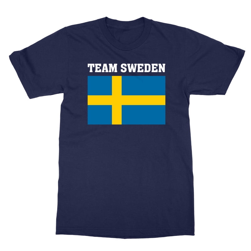 Sweden Flag Team Support 2024 Gold Medal Tribute Unisex T-Shirt (Navy ...