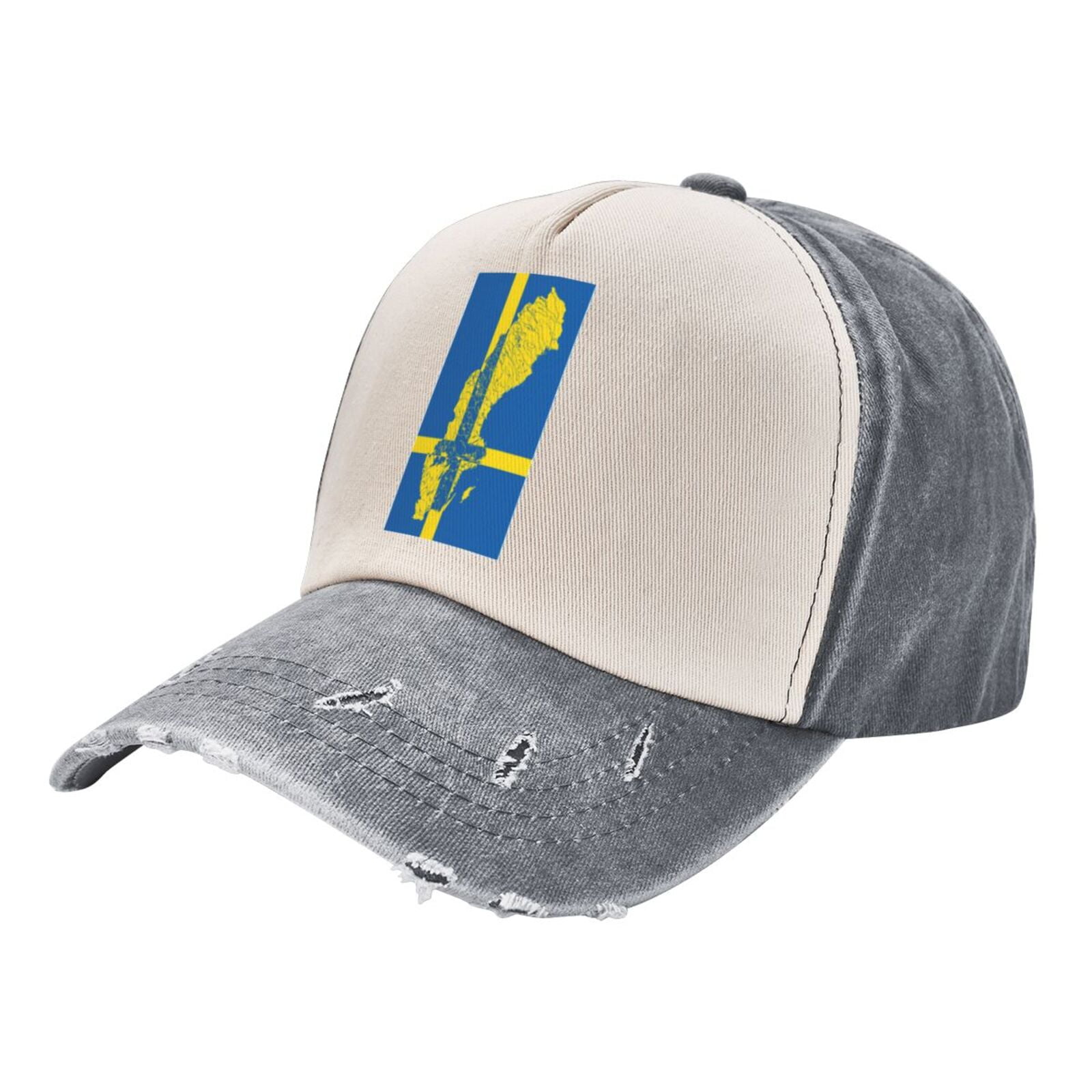 Sweden Map Flag Distressed Baseball Cap Dad Hats for Men Women Vintage ...