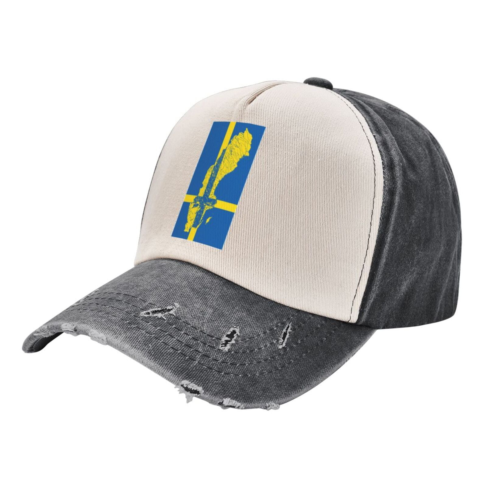 Sweden Map Flag Distressed Baseball Cap Dad Hats for Men Women Vintage ...