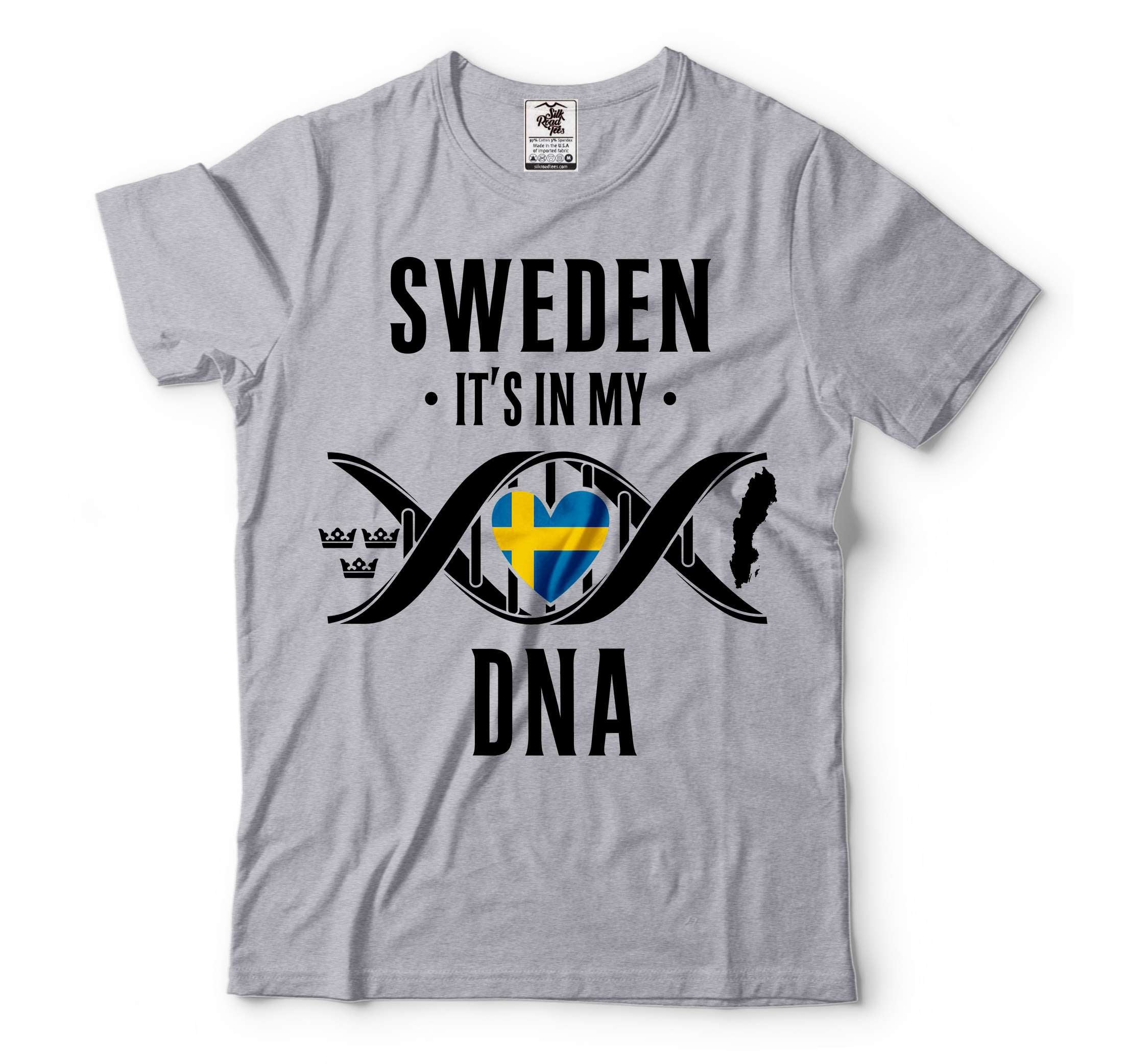 Sweden Patriotic Shirt Sweden Flag Tee Swedish National Tee Sweden DNA ...