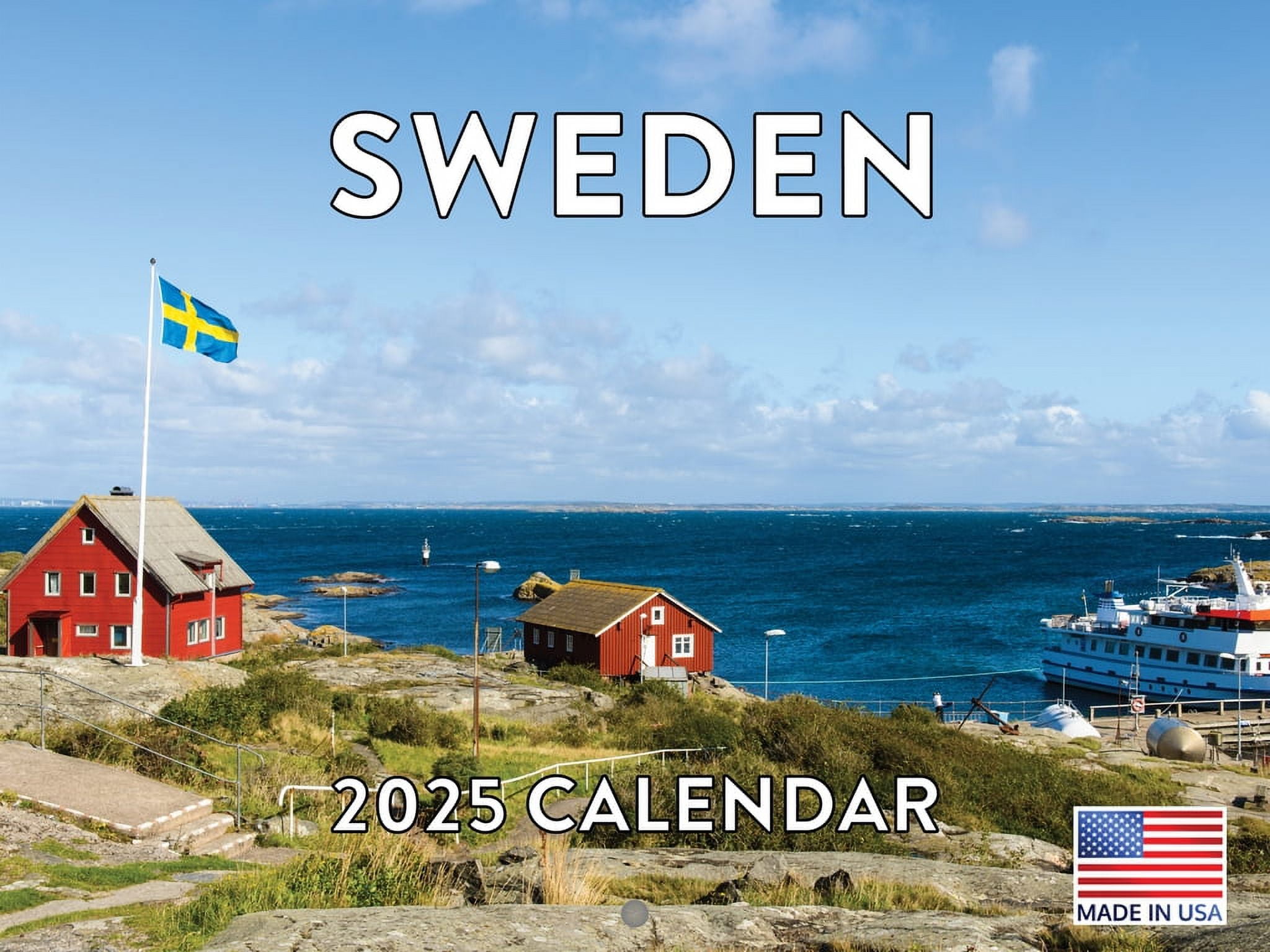 Sweden Calendar 2025 Monthly Wall Stockholm Northern Lights Calender 12 ...