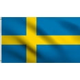 Sweden Swedish Sveriges flagga Flag 4.85x8 ft ,100% Polyester Flag UV ...
