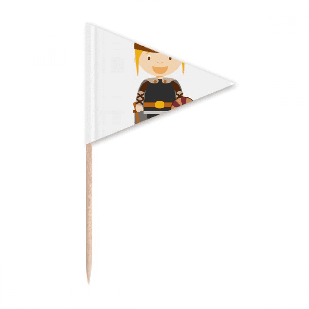 Sweden Viking Cartoon Art Deco Fashion Toothpick Triangle Cupcake ...