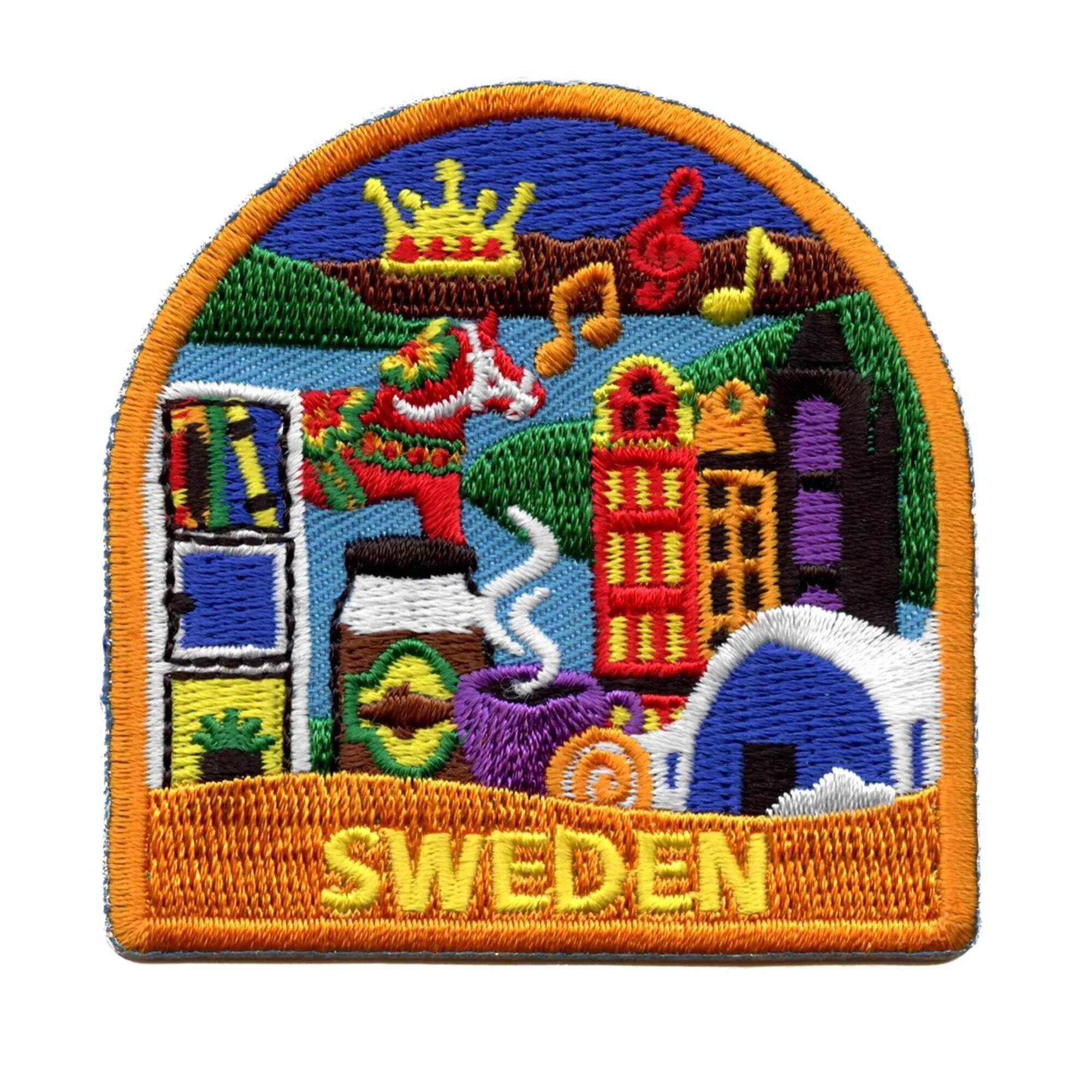 Sweden World Showcase Travel Patch Souvenir History Vacation ...