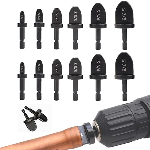 Swedge Tool HVAC Swaging Set - 12Pcs Copper Pipe Expander Swaging Tool ...