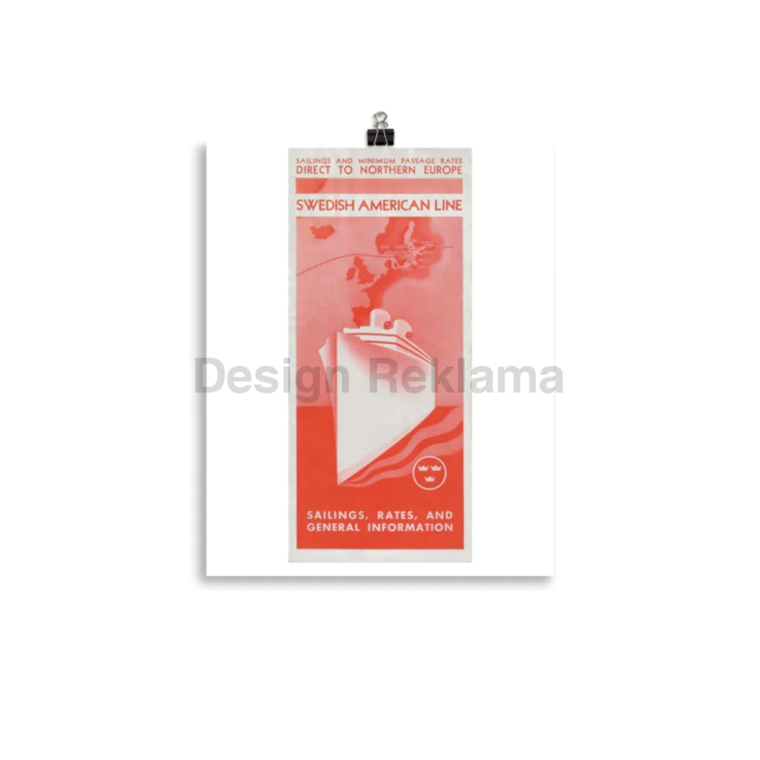 Swedish American Line - Sailings, Rates and General Information, 1937 ...
