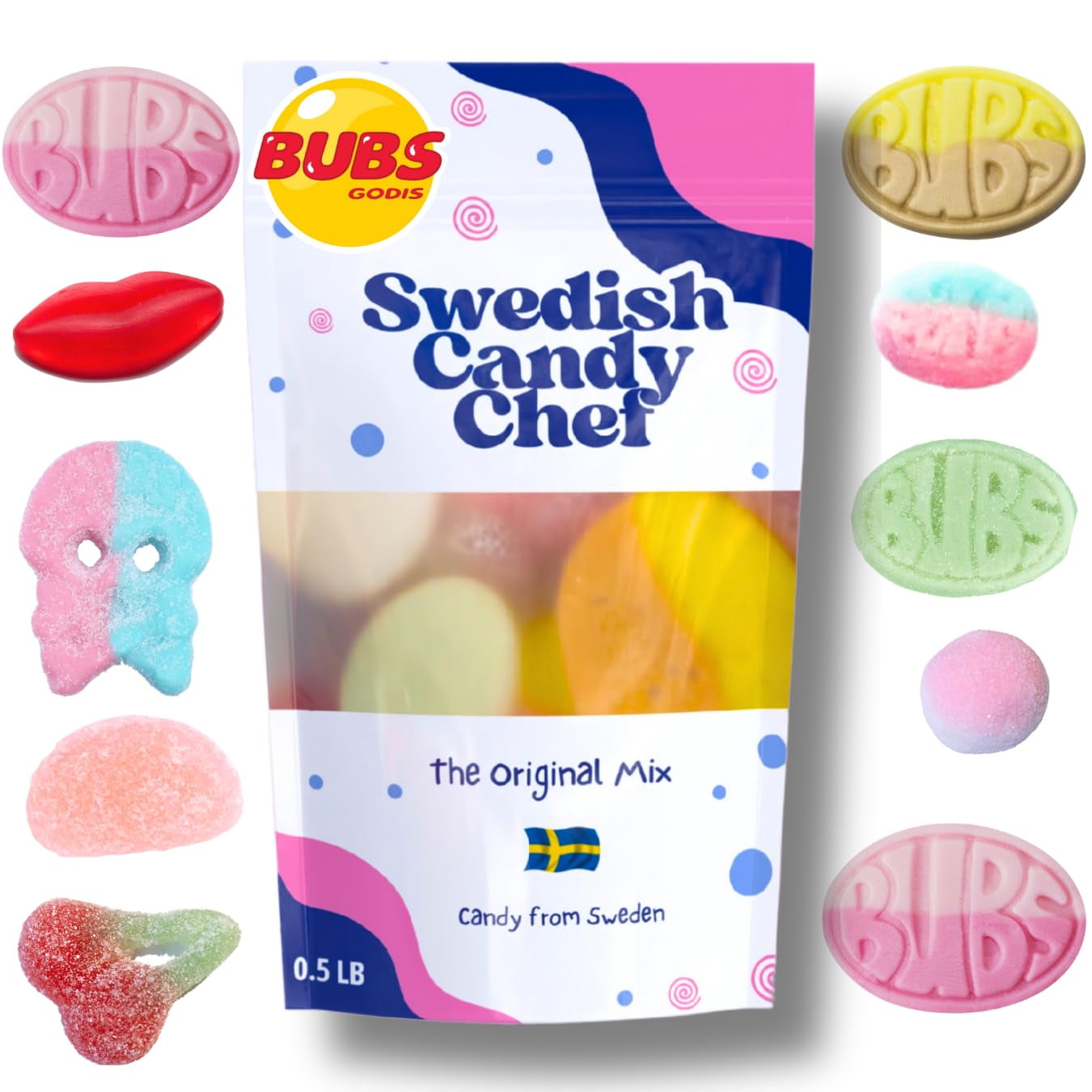 Swedish Candy Chef Mix DMF15 - Bubs Swedish Candy - Variety Pack - Hand ...