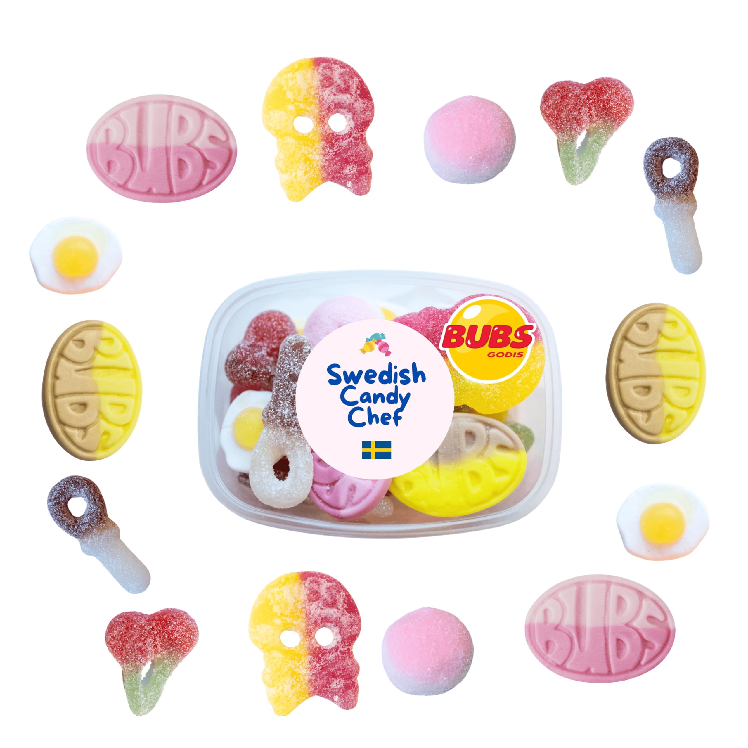Swedish Candy Chef Variety STF9 Pack - Bubs Swedish Candy - Bubs Lovers - Authentic Snack Box ...