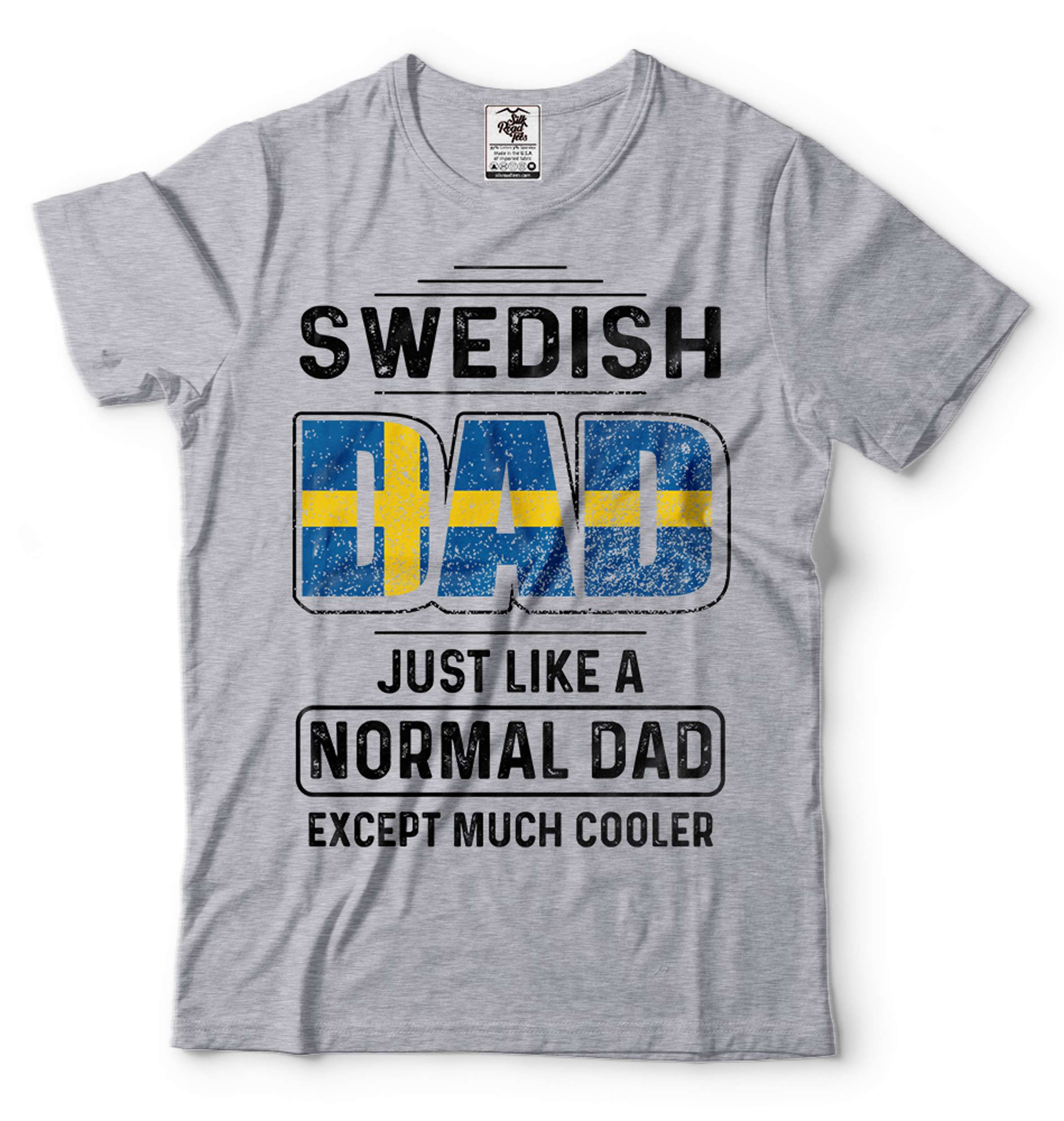 Swedish Dad Shirt Sverige Shirt Sweden Patriotic National Flag Shirt ...