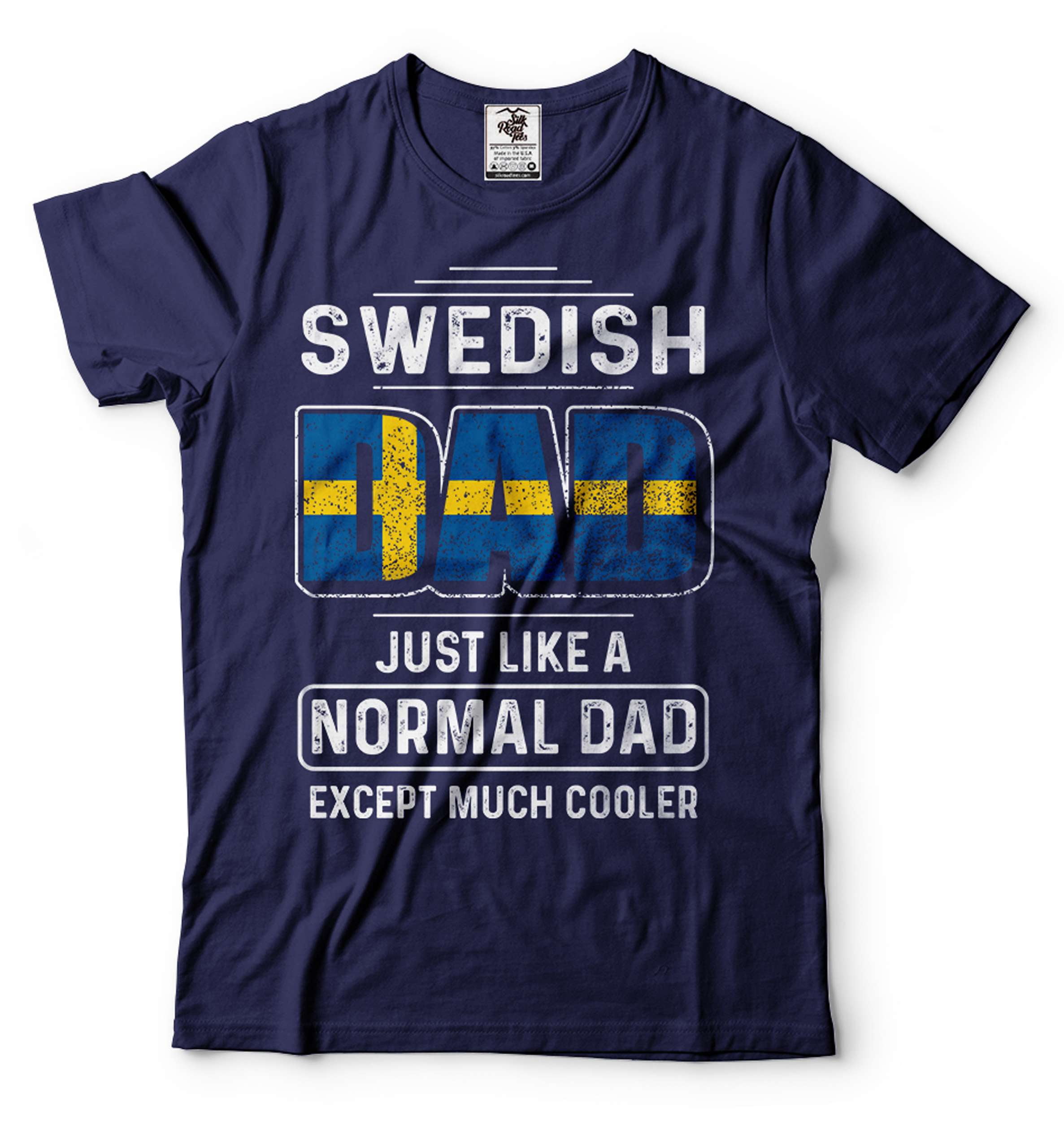 Swedish Dad Shirt Sverige Shirt Sweden Patriotic National Flag Shirt ...