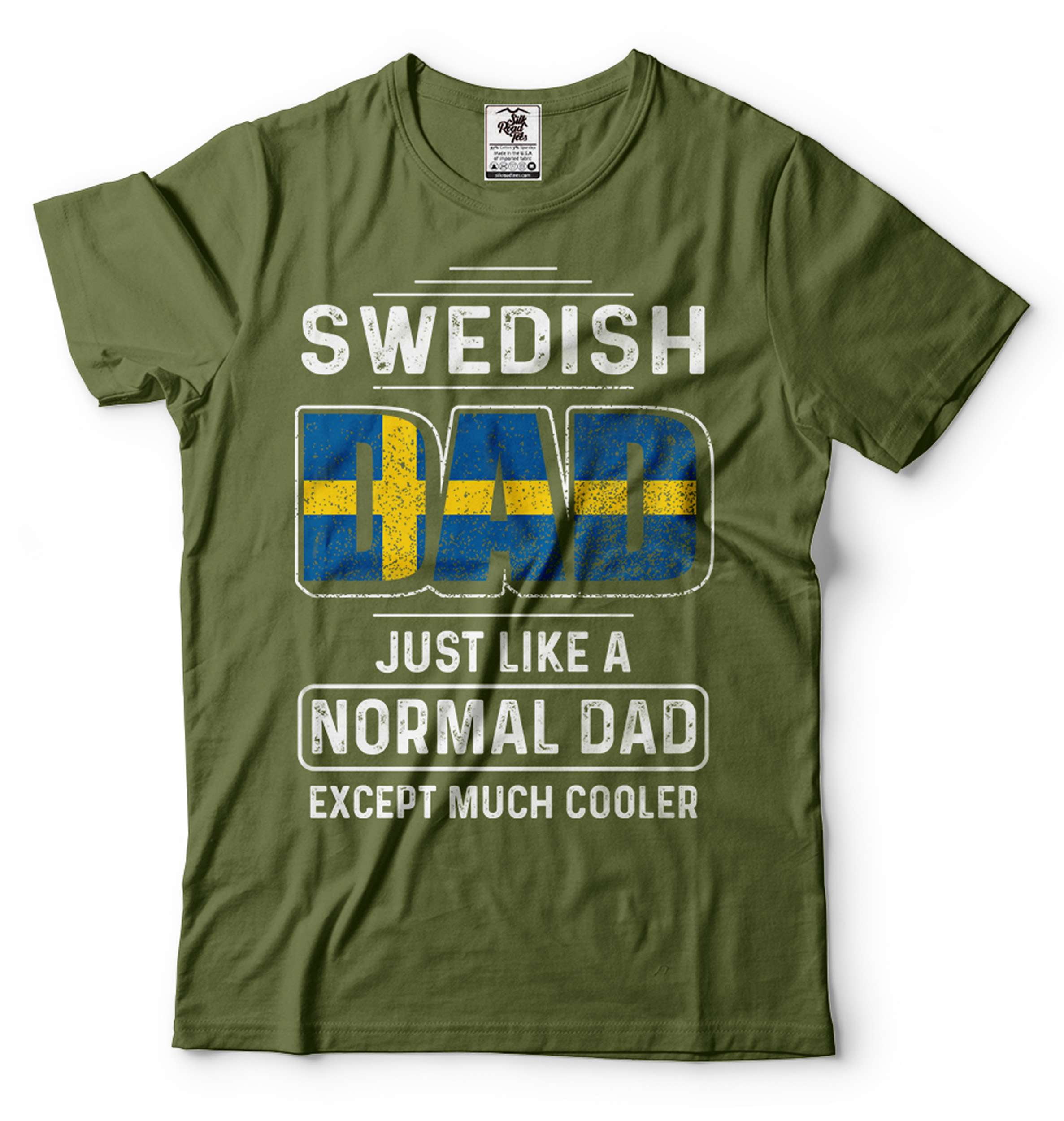 Swedish Dad Shirt Sverige Shirt Sweden Patriotic National Flag Shirt ...