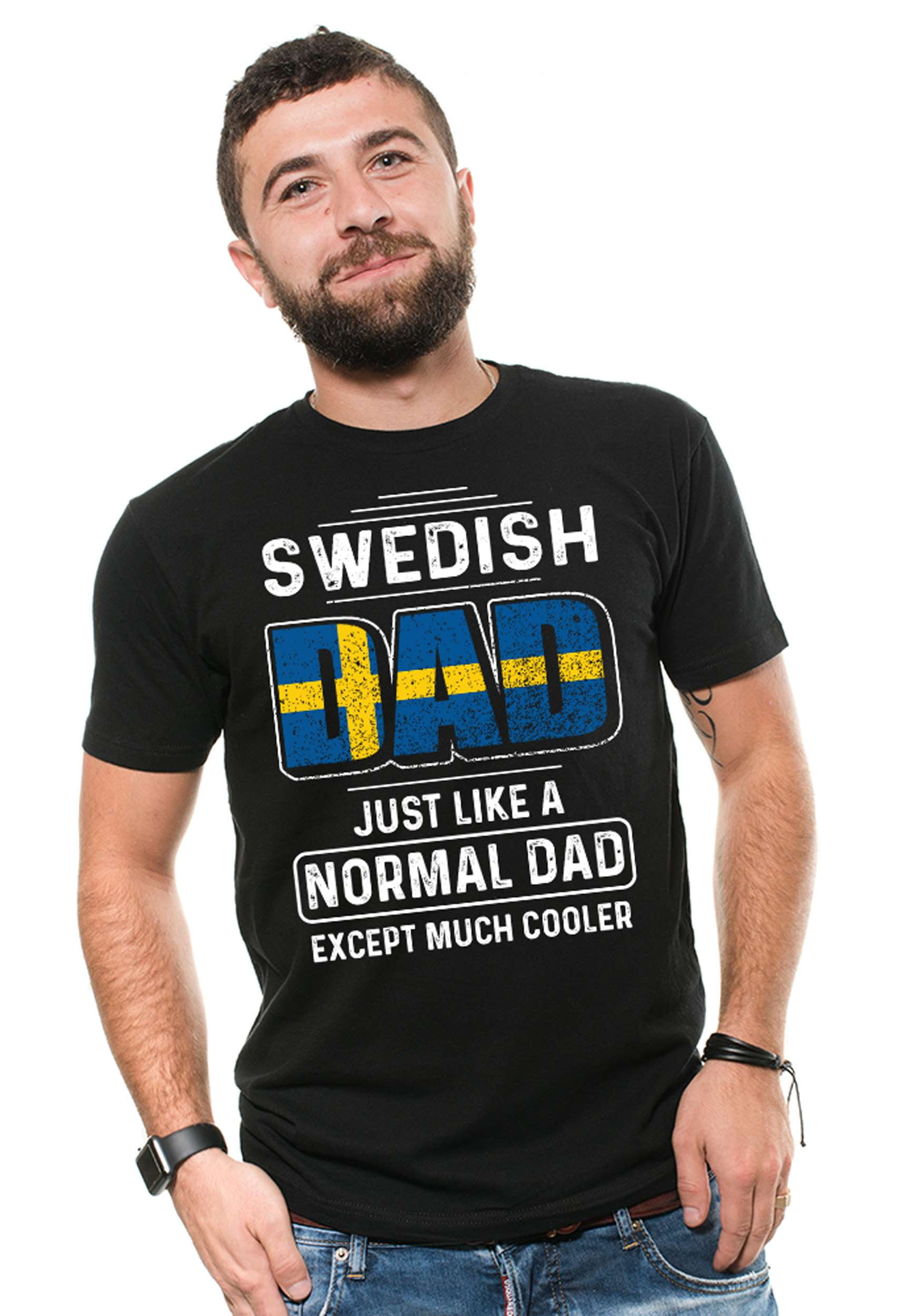 Swedish Dad Shirt Sverige Shirt Sweden Patriotic National Flag Shirt ...