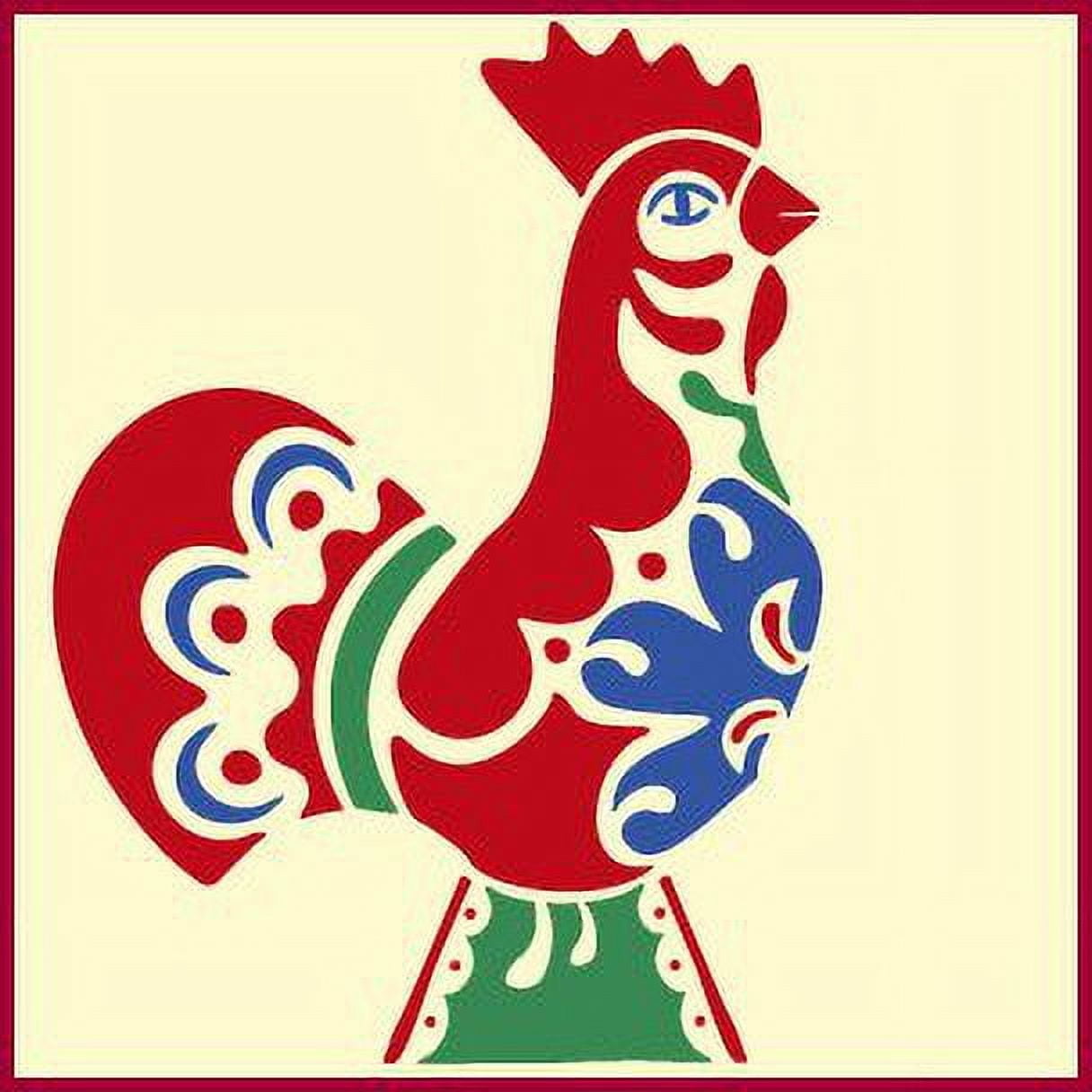 Swedish Dala Chicken Stencil - Rosemaling Mylar Plastic - Rose-painting ...