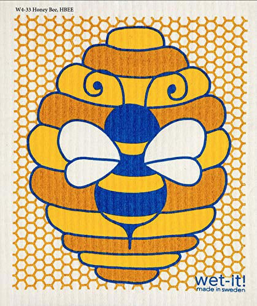 Swedish Dish Cloth Bee Hive Fabric Cleaning Cloth Bumble W433 - Walmart.com