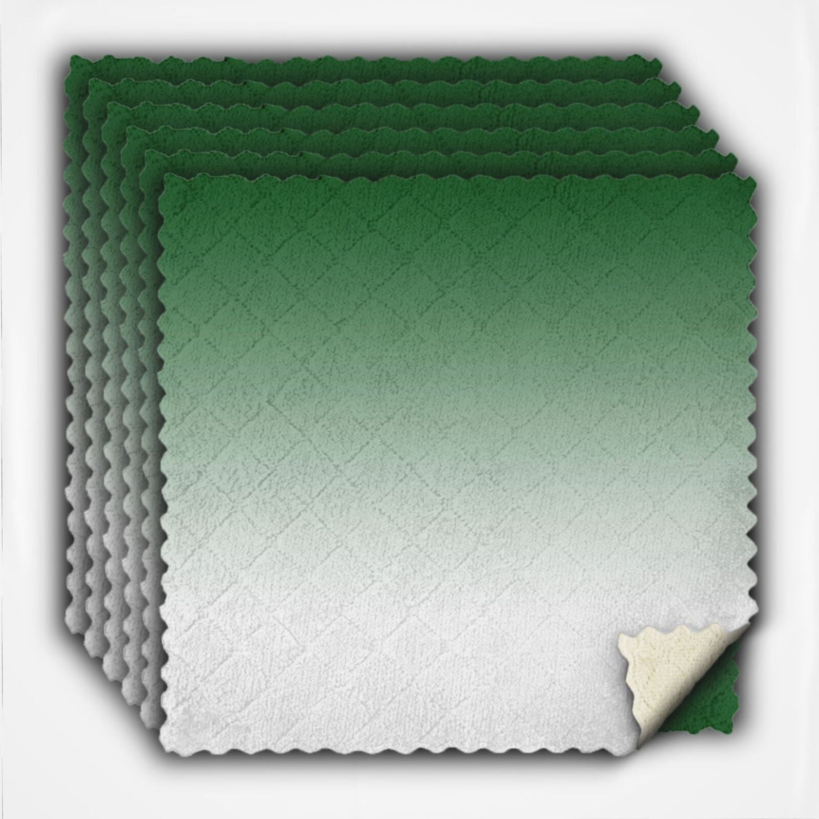 Swedish Dish Cloths, Aesthetic Leaf Green And White Gradient Kitchen ...
