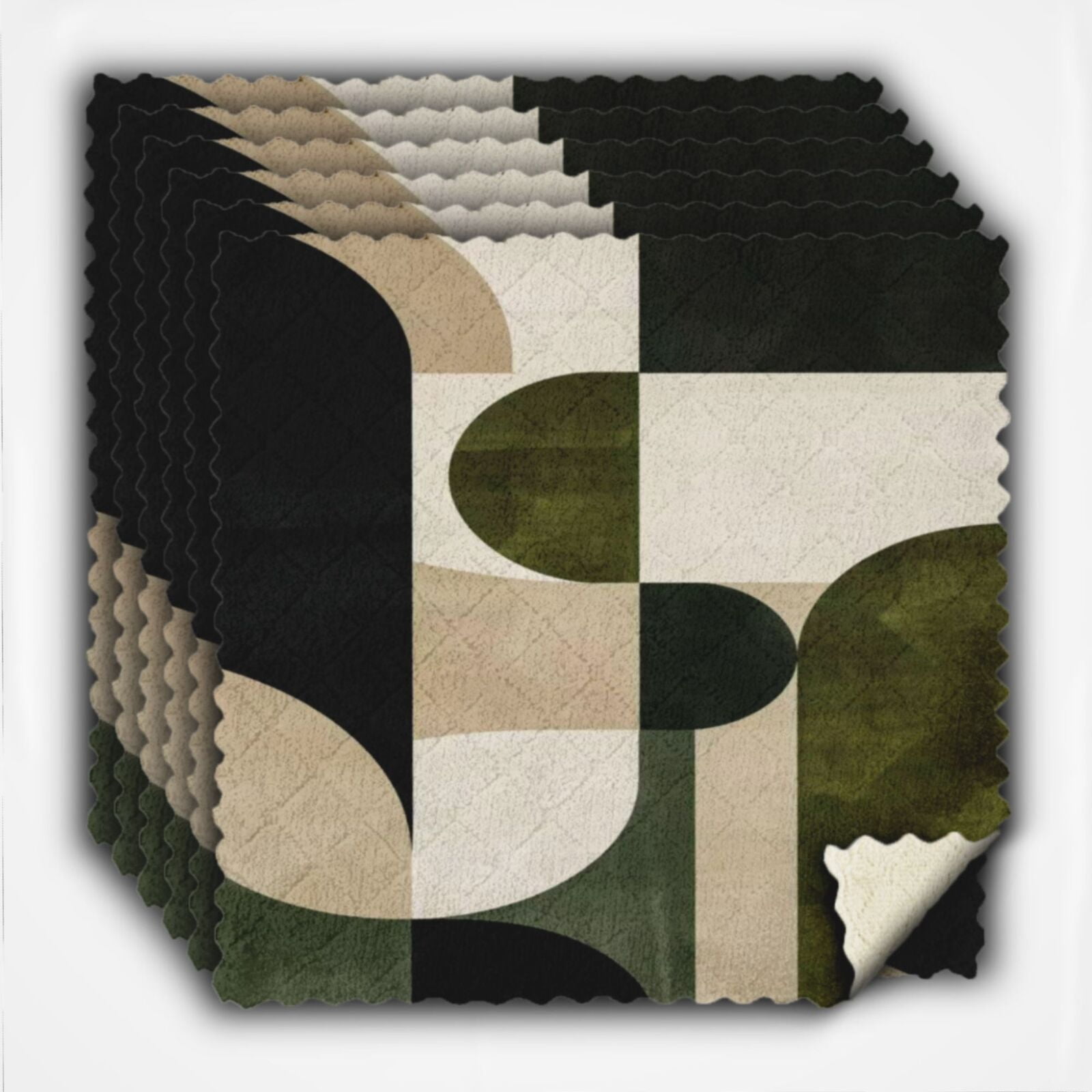 Swedish Dish Cloths, Sage Green Simple Shapes Kitchen Dish Towels 12 ...