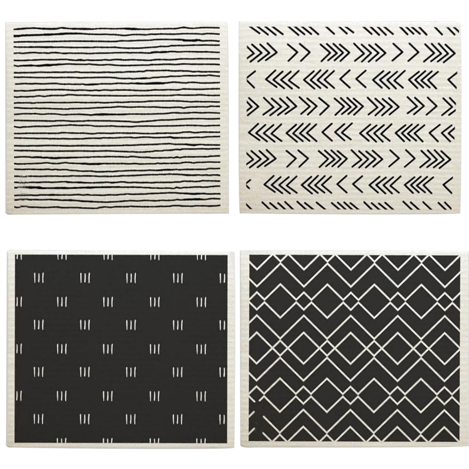 Swedish Dishcloths for Kitchen, Reusable Paper Towels with Clips, Non ...