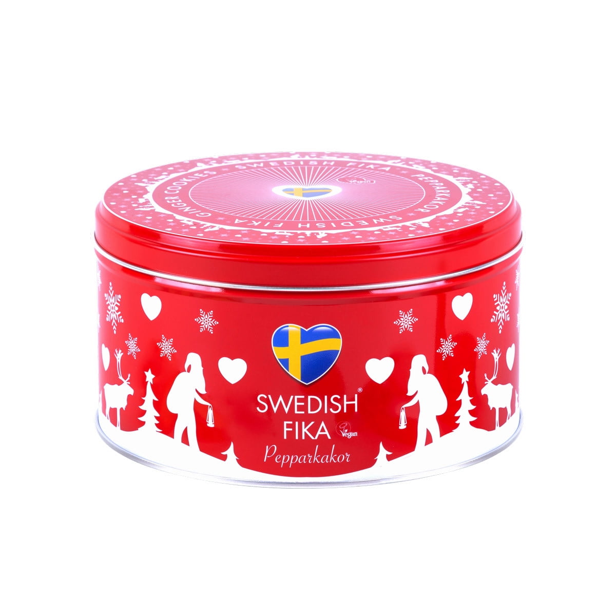 Swedish Fika Pepparkakor Gingerbread Cookie Tin (Pack of 2) - Walmart.com