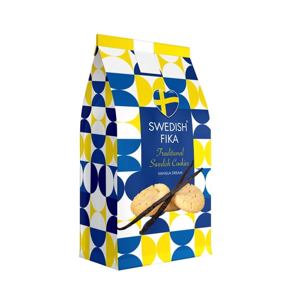 Swedish Fika Traditional Vanilla Cookies Bag, 8.81oz (Pack of 2 ...