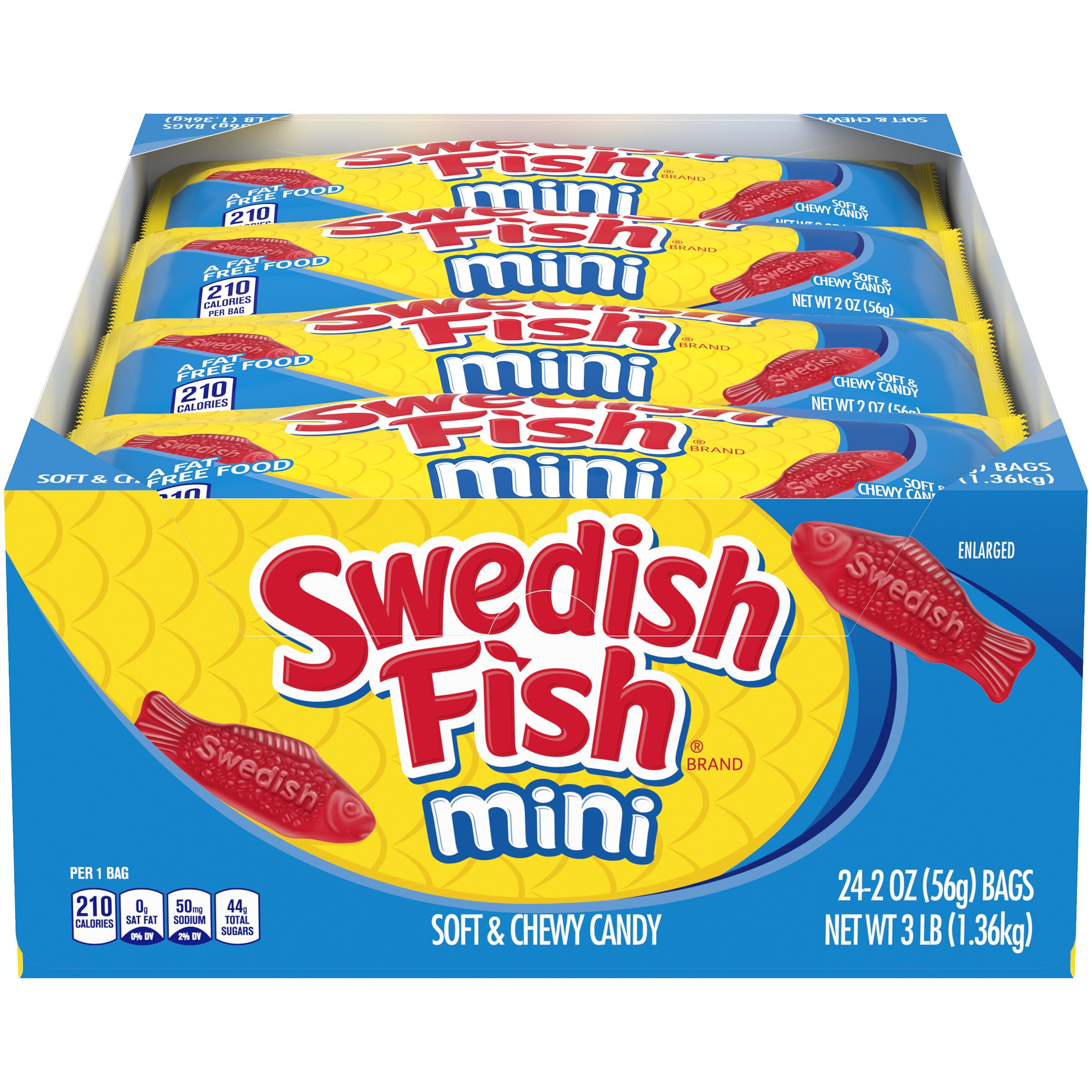 Swedish Fish, 2 oz, 24 Count Pack (304-00005) - Walmart.com