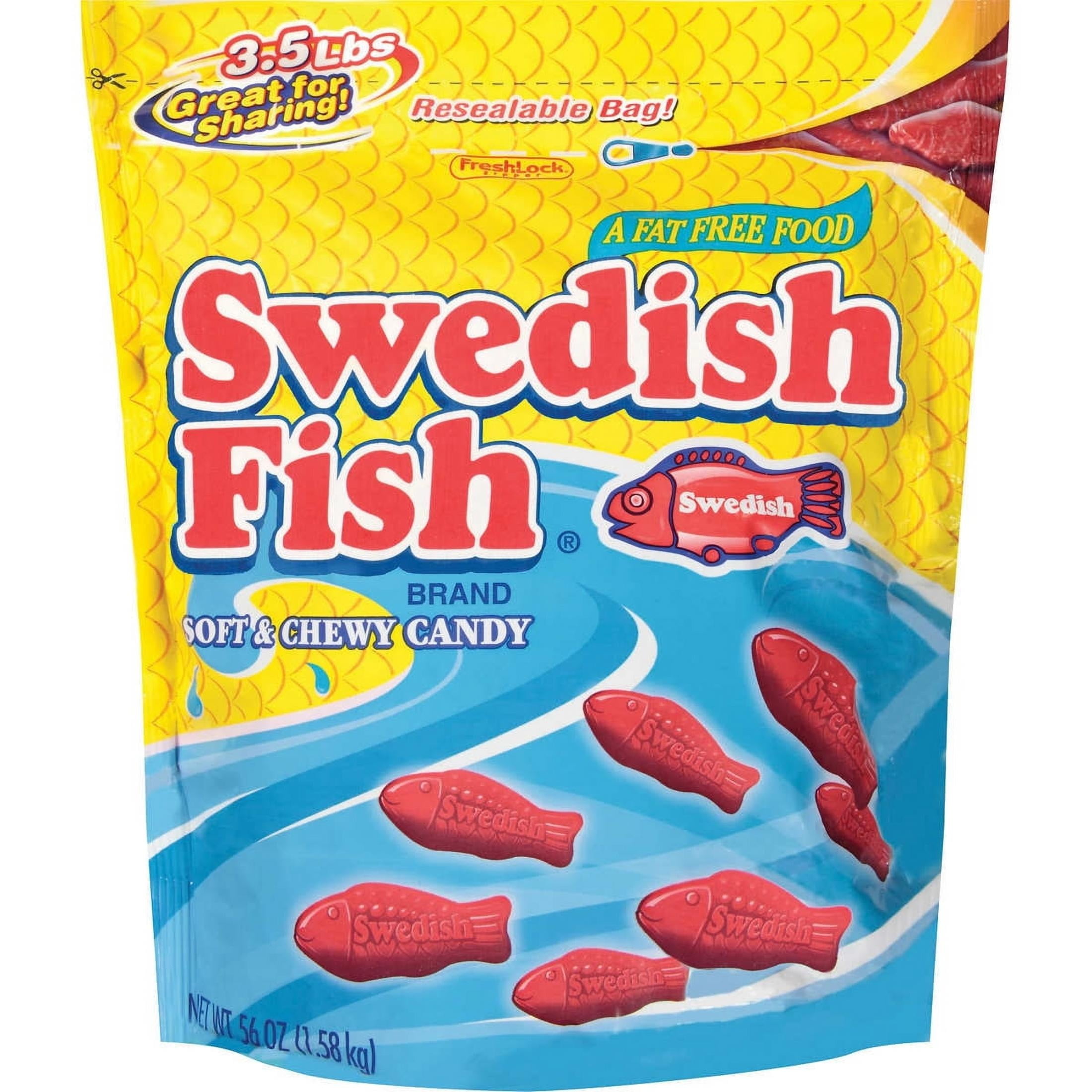 Swedish Fish, Sweet & Chewy Gummy Candy, Fat-Free, 3.5 lbs - Walmart.com