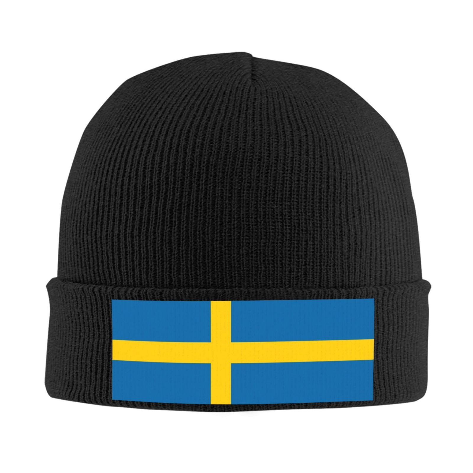 Swedish Flag Beanie Hat Knit Hat Skull Cap for Men Women Winter Hat ...