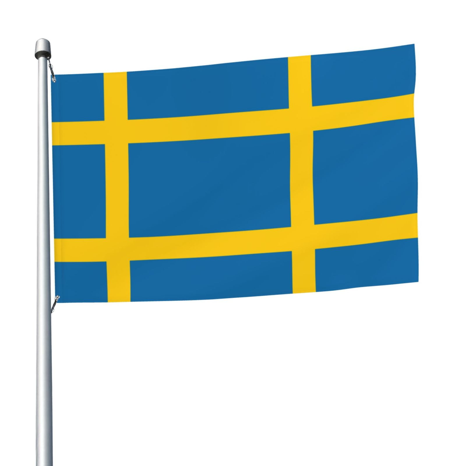 Swedish Flag Flag 5x8 Ft Print Vivid Color Light-Weighted Flags With ...