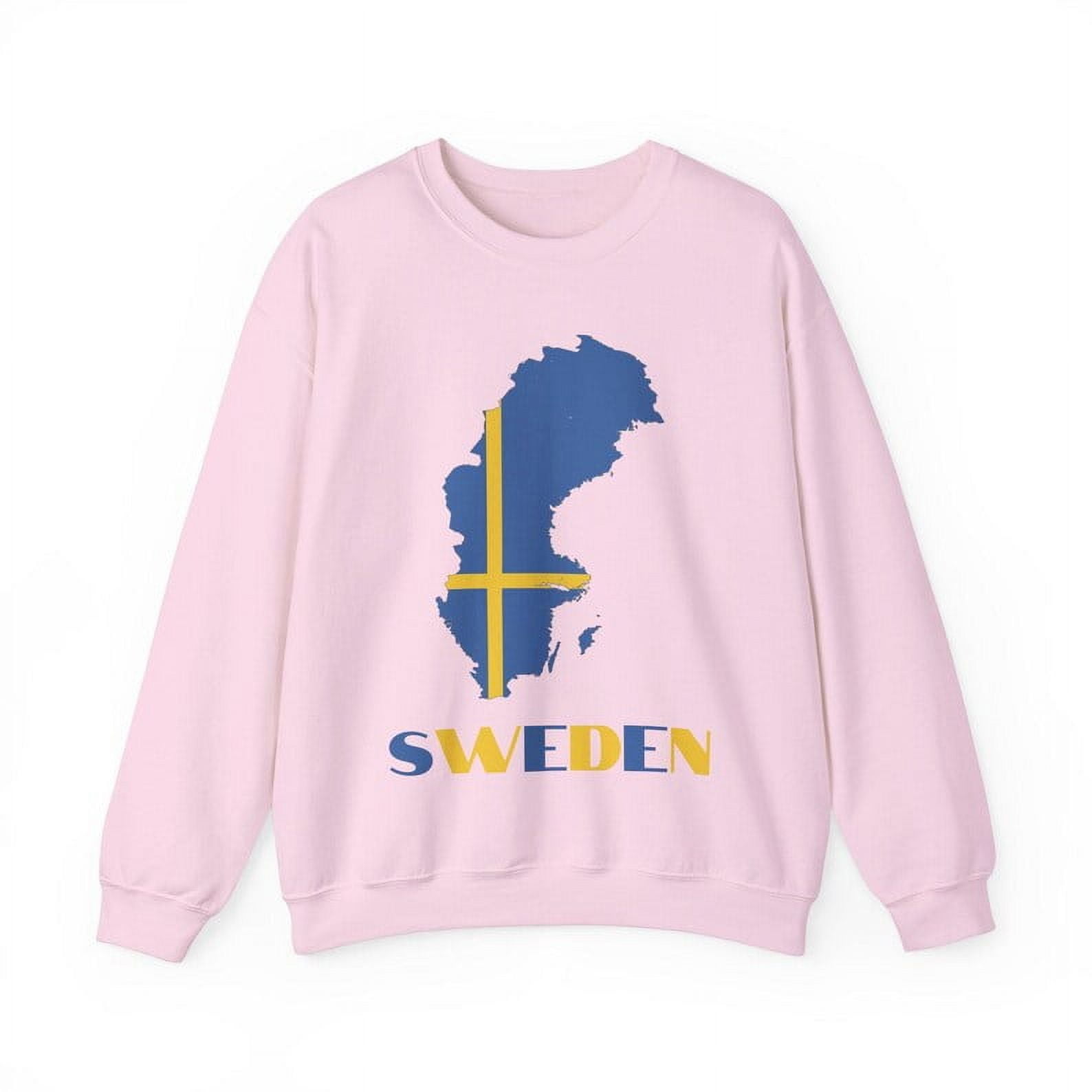 Swedish Flag Map of Sweden Sweatshirt, Sweden Flag Sweatshirt, Cute ...