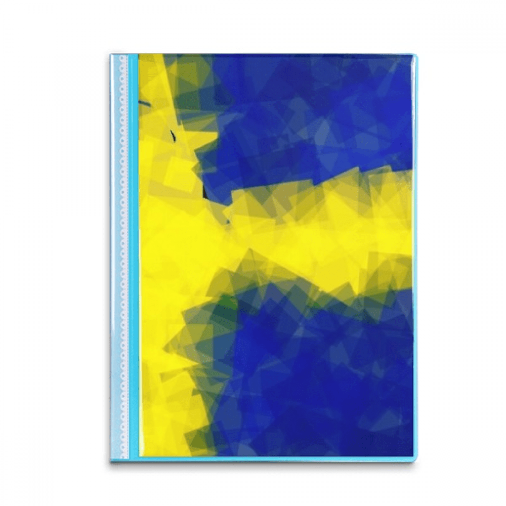 Swedish Flag Pattern Book Sheet Protectors Portfolio Binder Folder ...