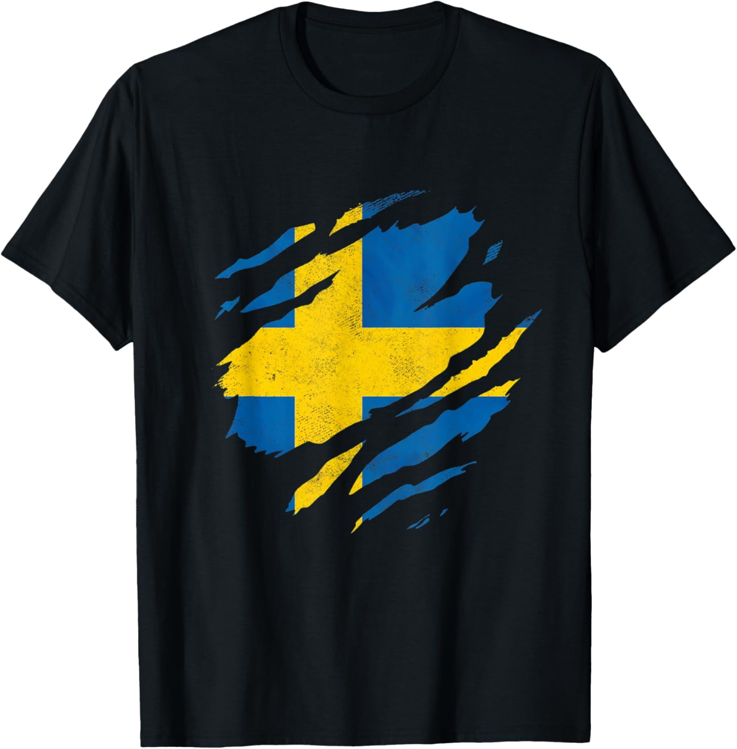 Swedish Flag Sverige Midsommar Scandinavia Sweden T-Shirt - Walmart.com