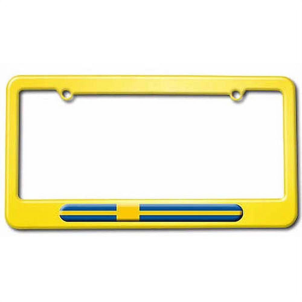 Swedish Flag, Sweden License Plate Tag Frame, Multiple Colors - Walmart.com