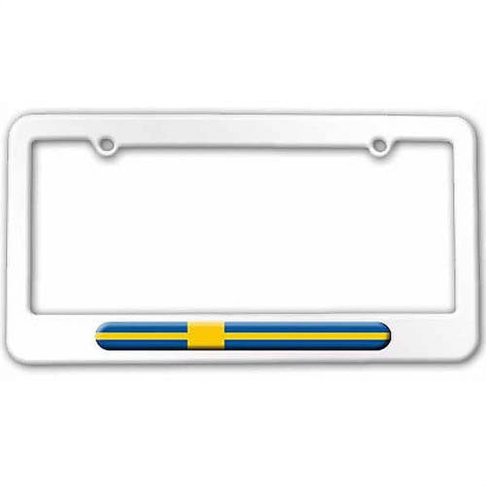Swedish Flag, Sweden License Plate Tag Frame, Multiple Colors - Walmart.com