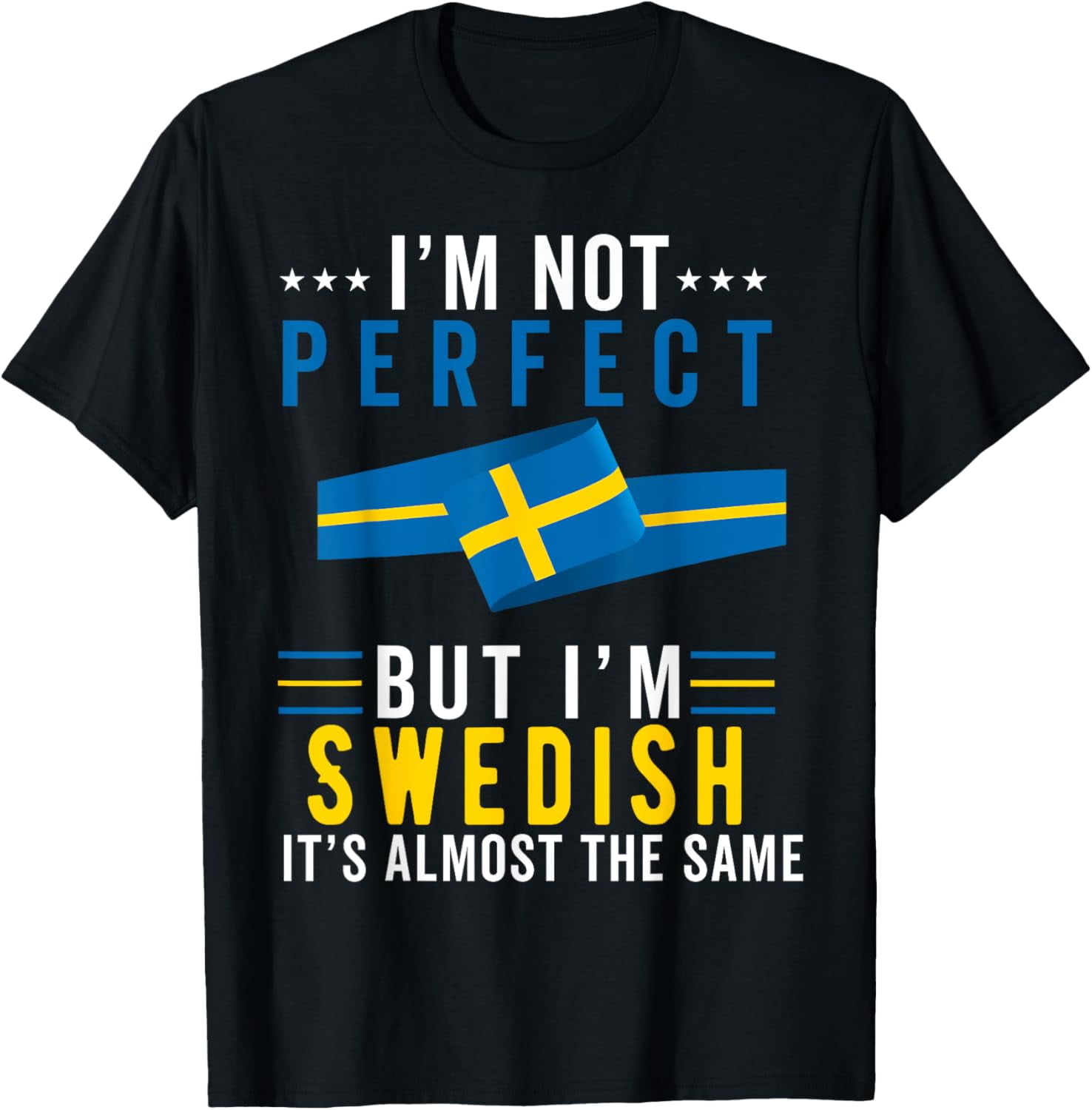 Swedish Flag Sweden Men Women Sverige Svenska Souvenirs T-Shirt ...