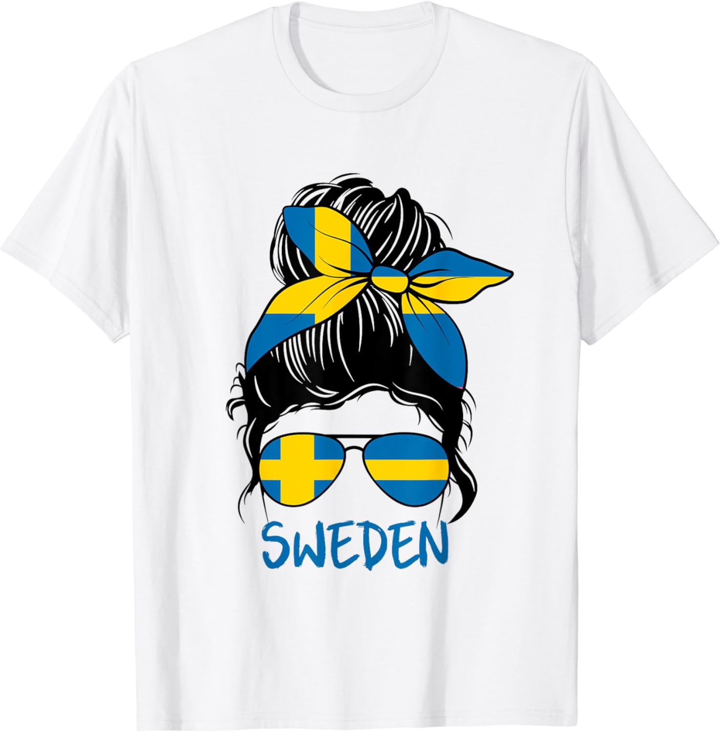 Swedish Girl Sweden Woman Proud Sweden flag T-Shirt - Walmart.com