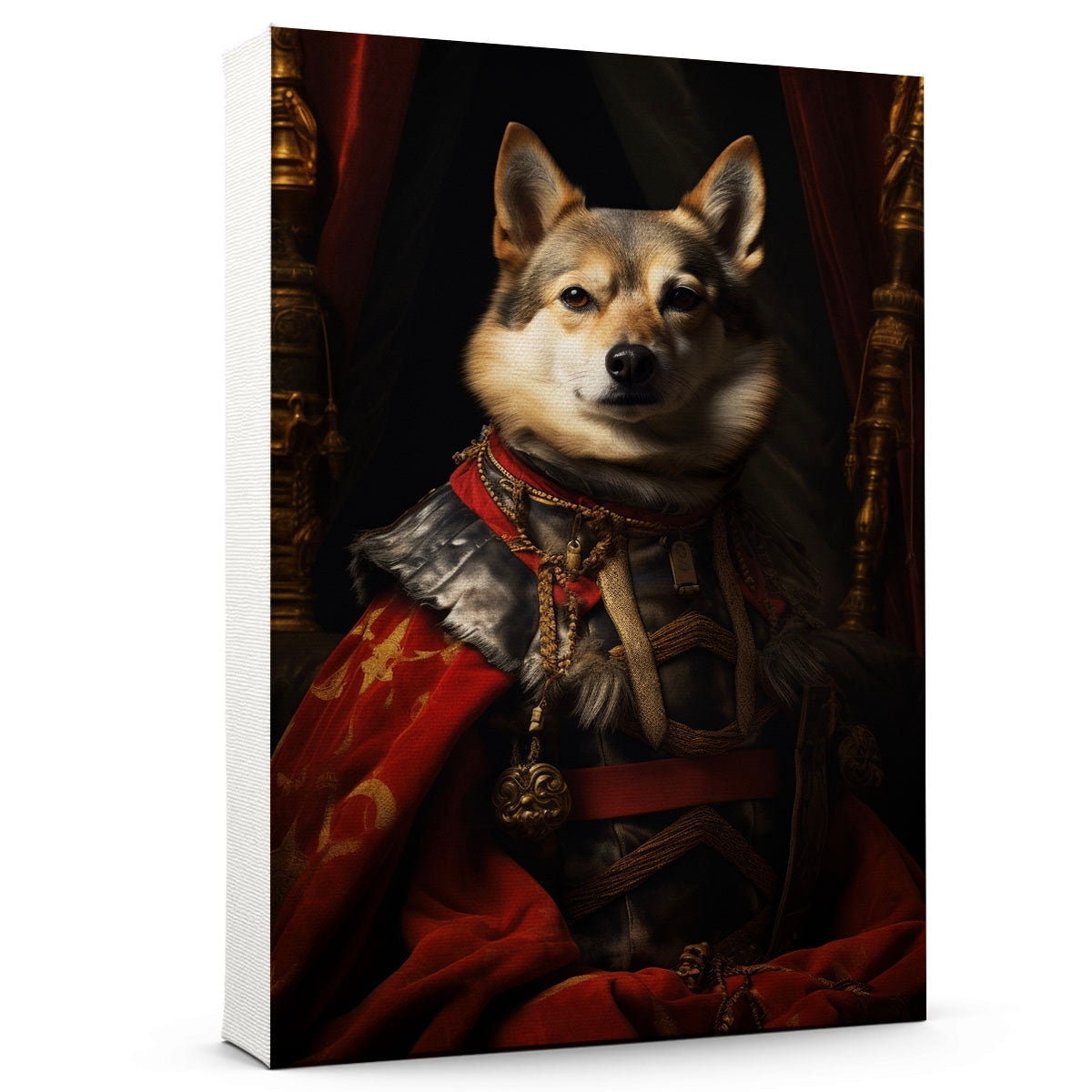 Swedish Vallhund Pet Portrait in a Royal Costume Dog in a Costume ...