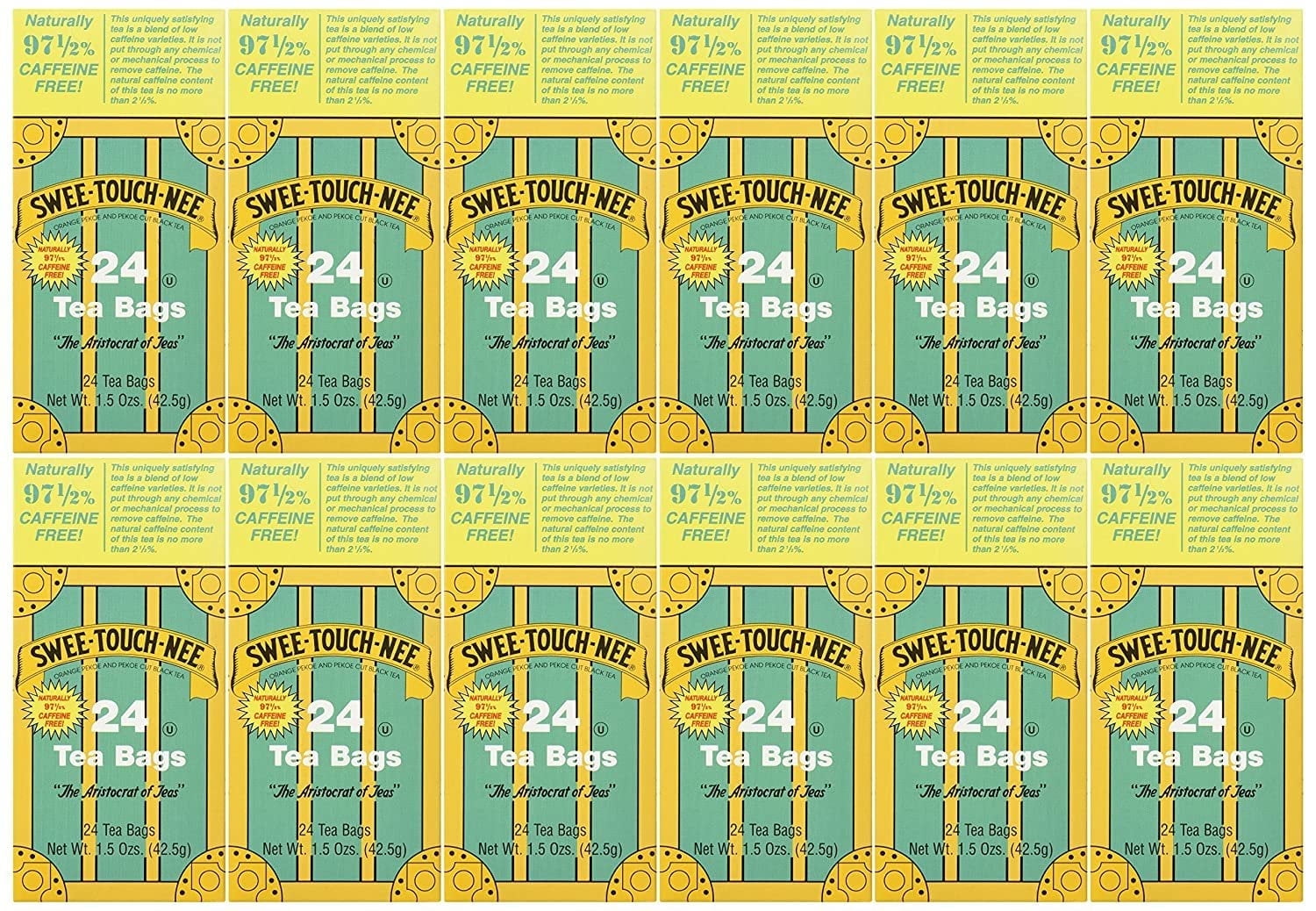 Swee-Touch-Nee Tea, Orange Pekoe 97.5% Caffeine Free, 24-Count Tea Bags ...