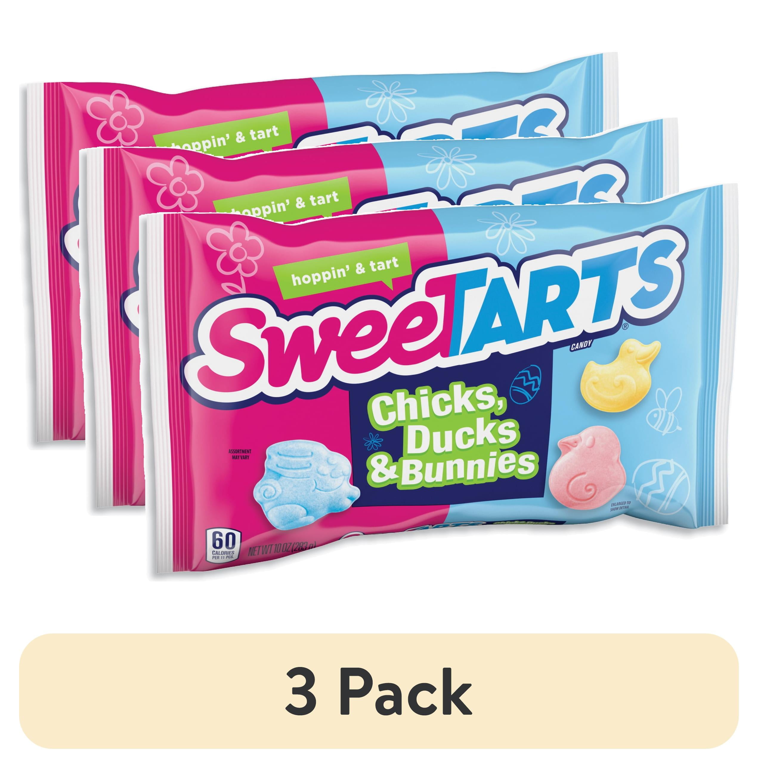 (3 pack) SweeTARTS Chicks, Ducks, and Bunnies Candy, 10 oz Pack ...
