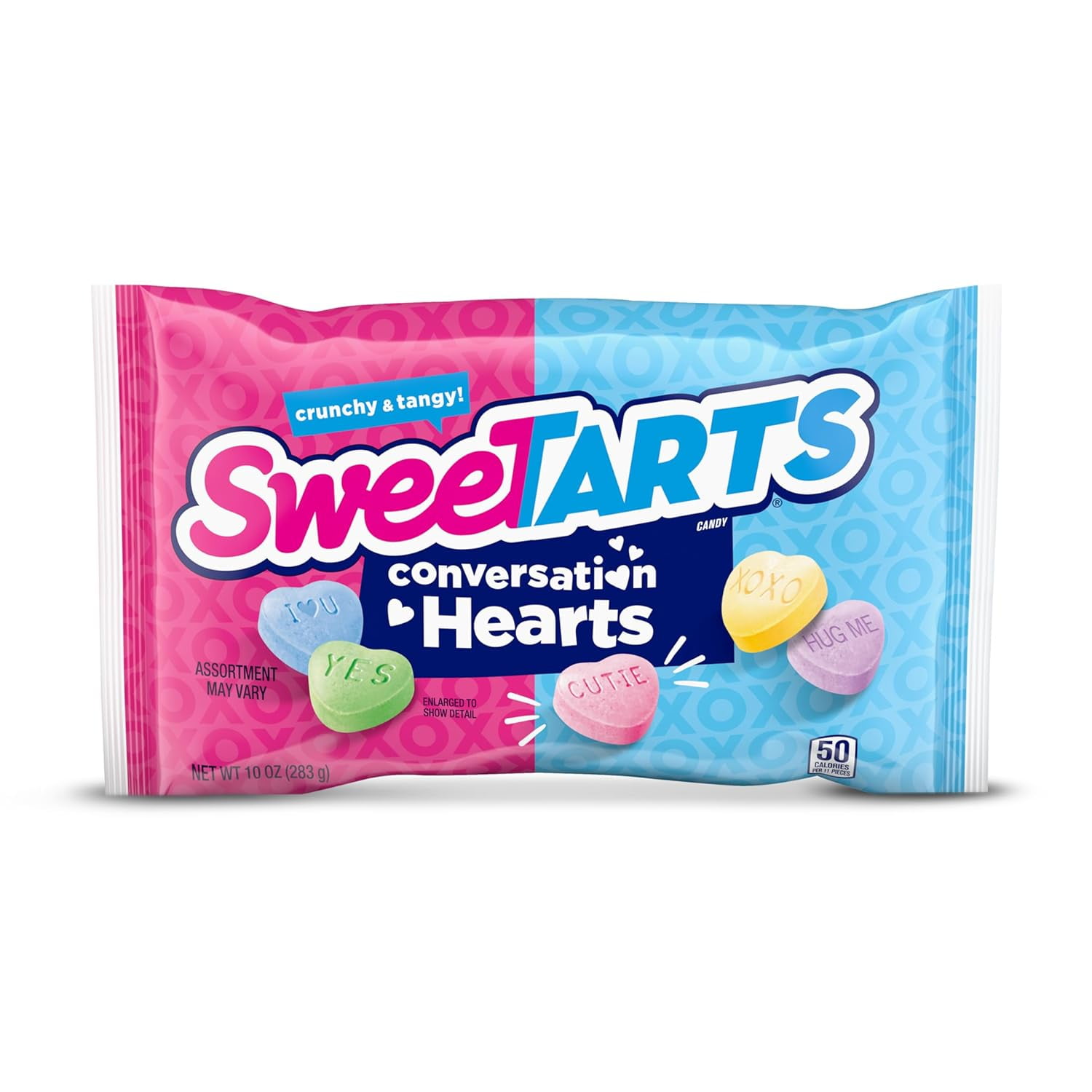 SweeTARTS Conversation Hearts, Valentine's Day Candy, 10 Ounce Package ...