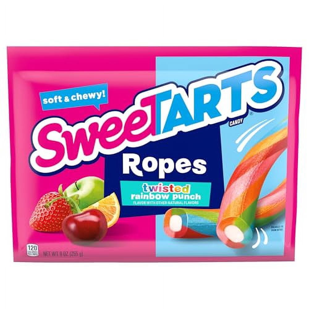 SweeTARTS Ropes, Candy, Twisted Rainbow Punch, Soft and Chewy, Back to ...