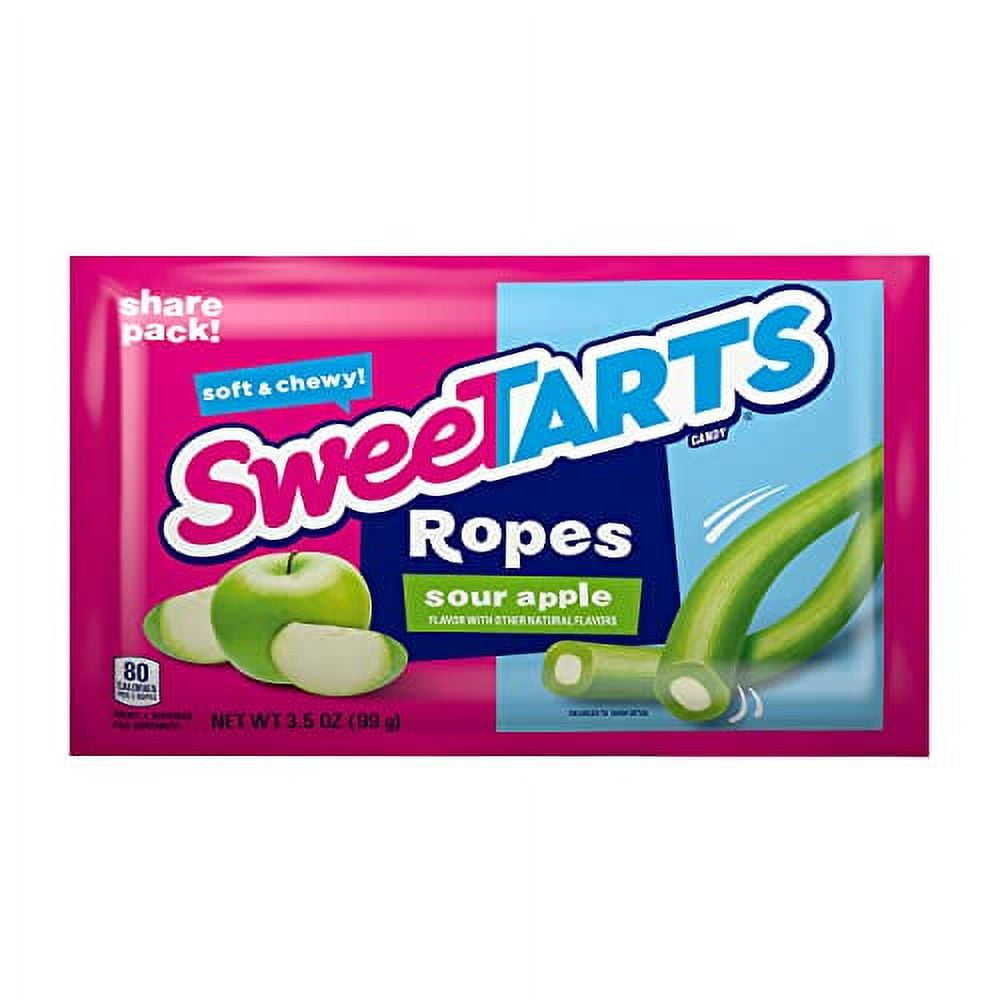 SweeTARTS Ropes, Sour Apple, 3.5 ounce Package, Pack of 12 - Walmart.com